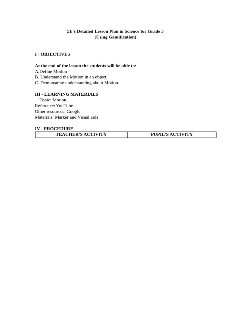 Detailed Lesson Plan in Science | PDF | Lesson Plan | Cognition