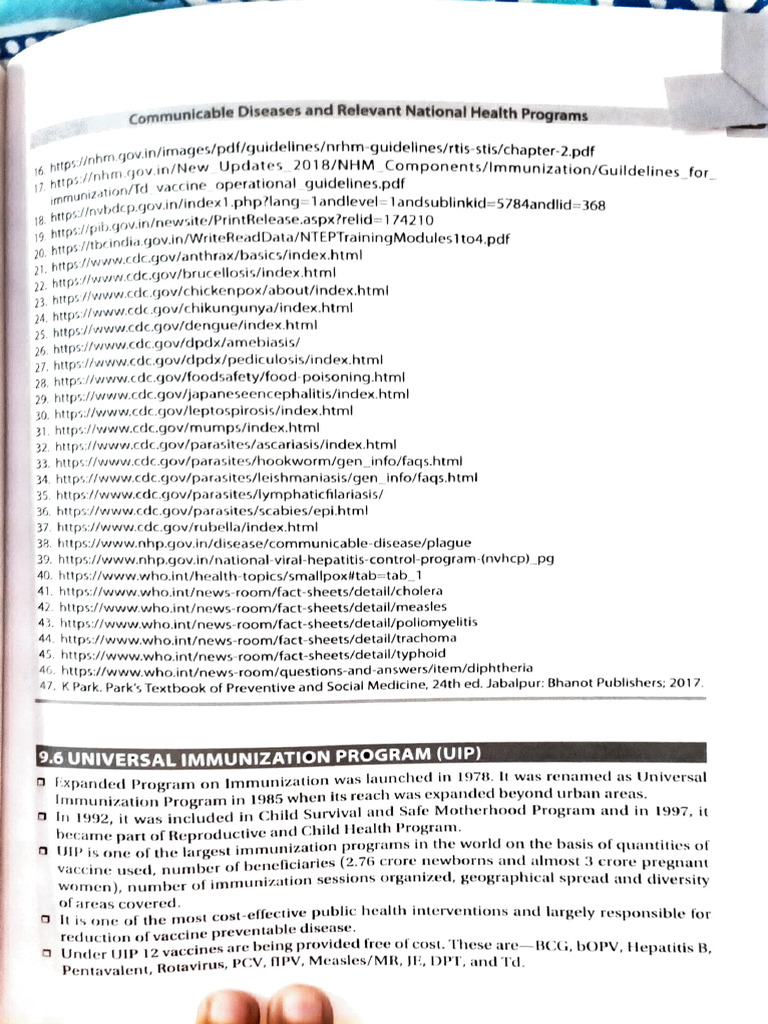 NHP 1 (Communicable) | PDF