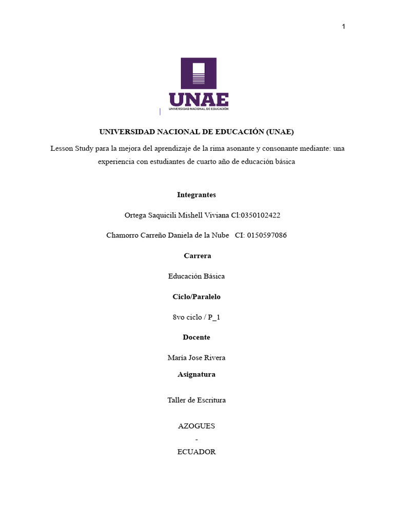 Iforme Final (1) | PDF | Aprendizaje | Maestros