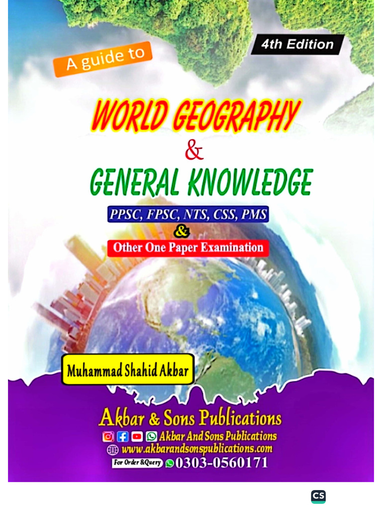 World Geography and General Knowledge Content Reorganized | PDF