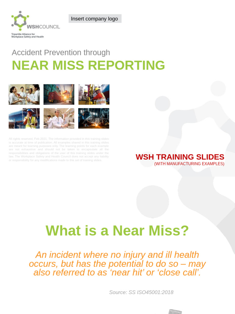 Near Miss Reporting Training Guide | PDF | Safety | Workplace
