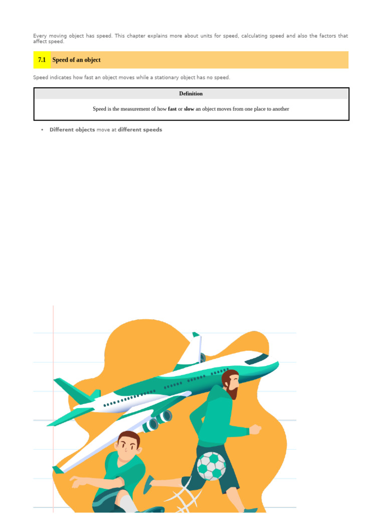 SPEED-Every Moving Object Has Speed | PDF | Speed | Metrology