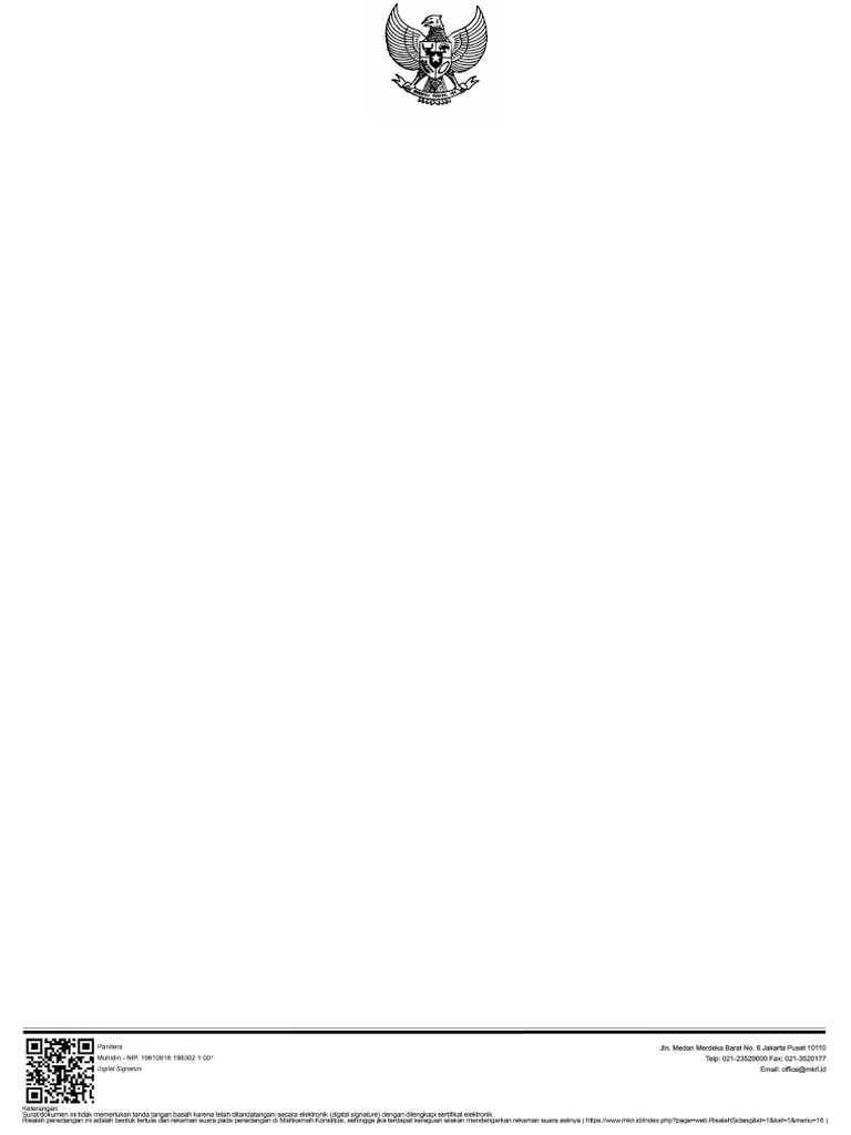 Salinan Putusan MK | PDF