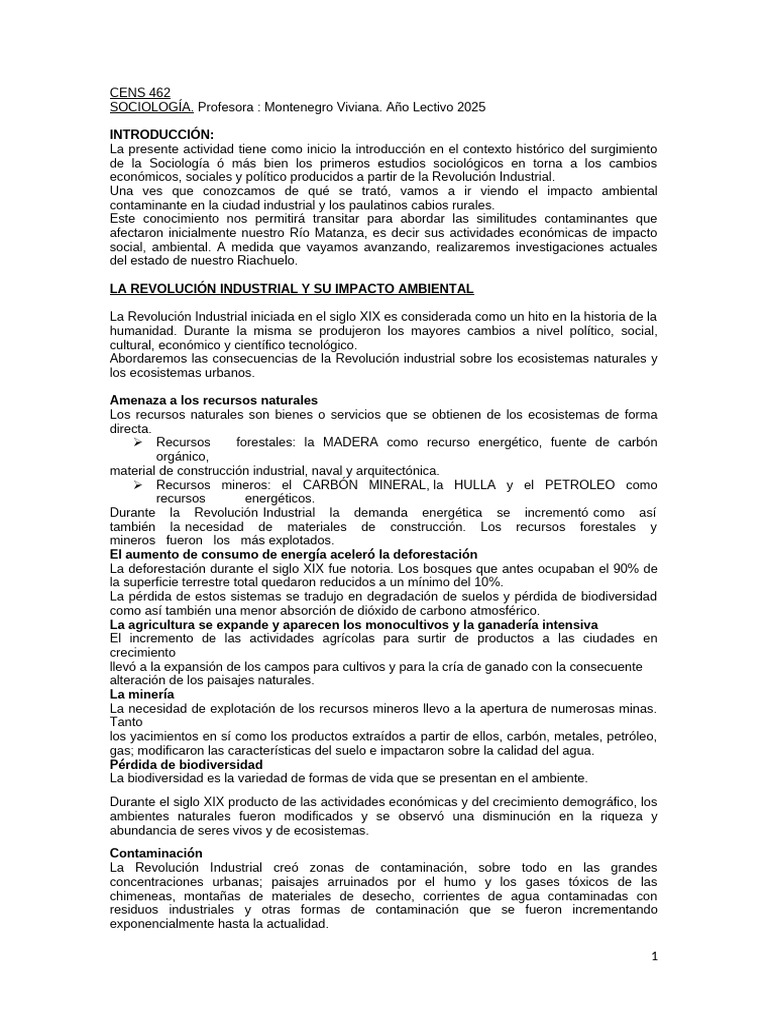 TP N1 | PDF | Contaminación | Entorno natural