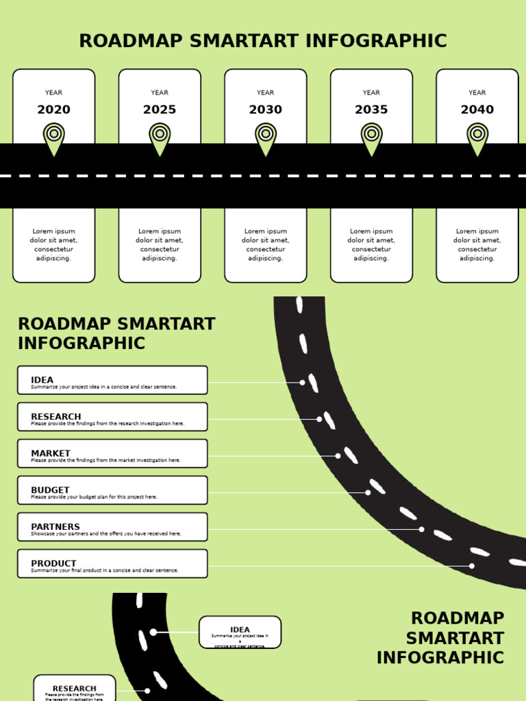 Roadmap SmartArt Infographic | PDF