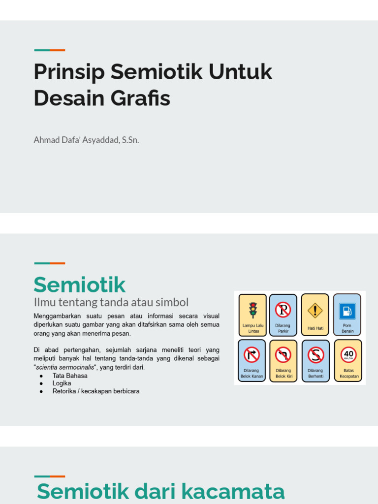 Prinsip Semiotik Untuk Desain Grafis | PDF