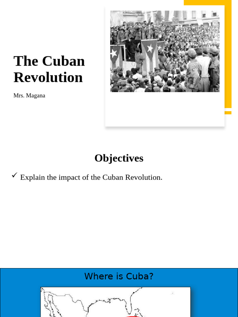 The Cuban Revolution - Caribbean History | PDF | Cuba | Fidel Castro