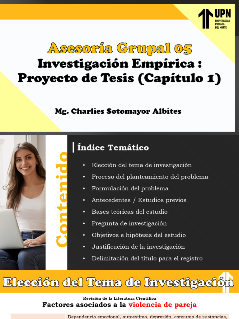 Asesoría Grupal 05 Tesis 1 | PDF | Teoría | Hipótesis