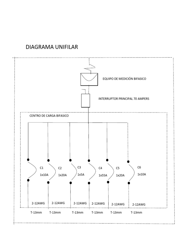4IV20 PRA9 Eq1 06 Diagrama Unifilar | PDF