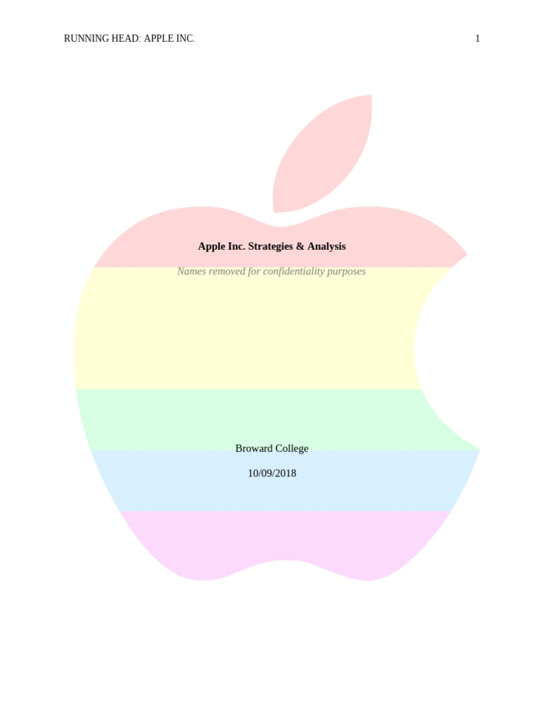 Apple Strategy & Analysis Final | PDF | Apple Inc. | I Cloud