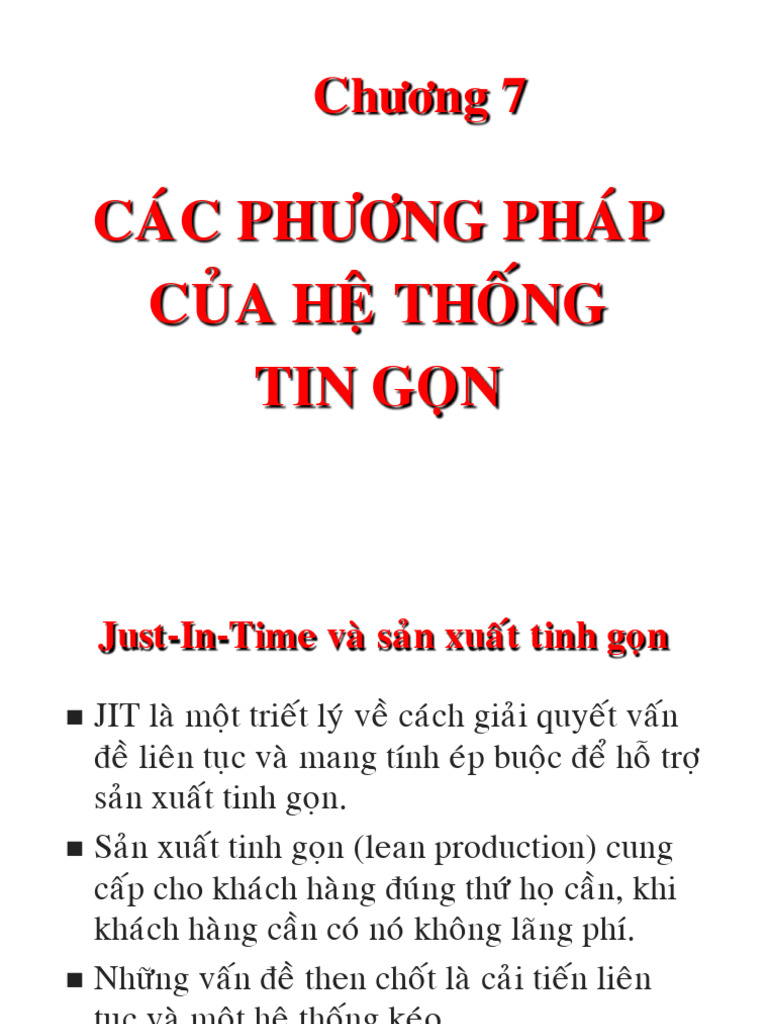 Chuong 7. Cac Phuong Phap Cua He Thong Tin Gon | PDF
