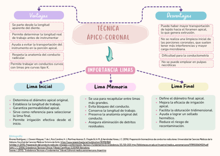 Técnica Ápico Coronal JDBR | PDF | Especialidades Medicas | Ramas de ...