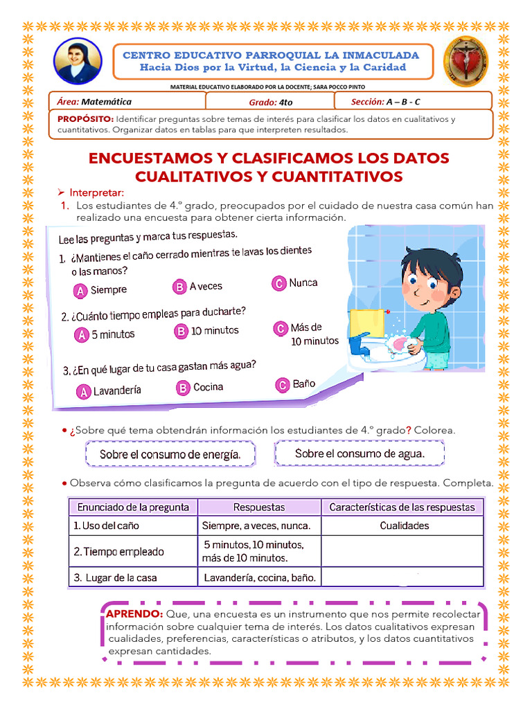 Matematica Los Datos Cualitativos y Cuantitativos | PDF | Investigación cuantitativa ...