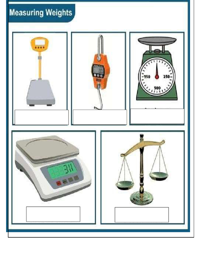 Lesson Note & Exercise (Weight) P2 | PDF