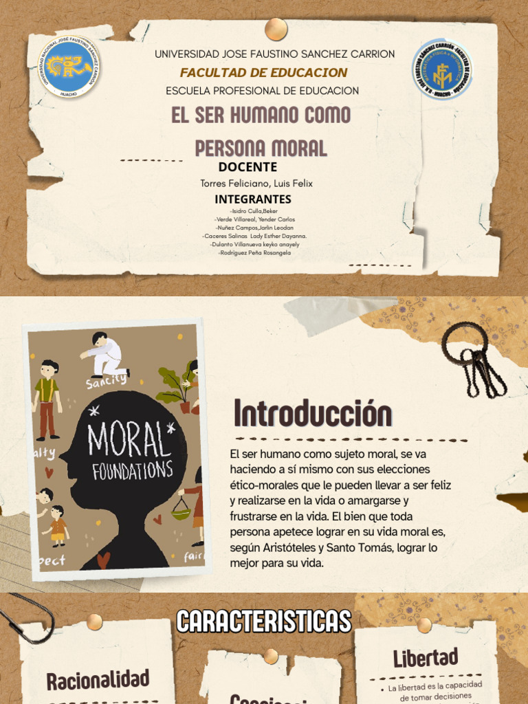 el ser humano como persona moral | PDF | Moralidad | Sicología