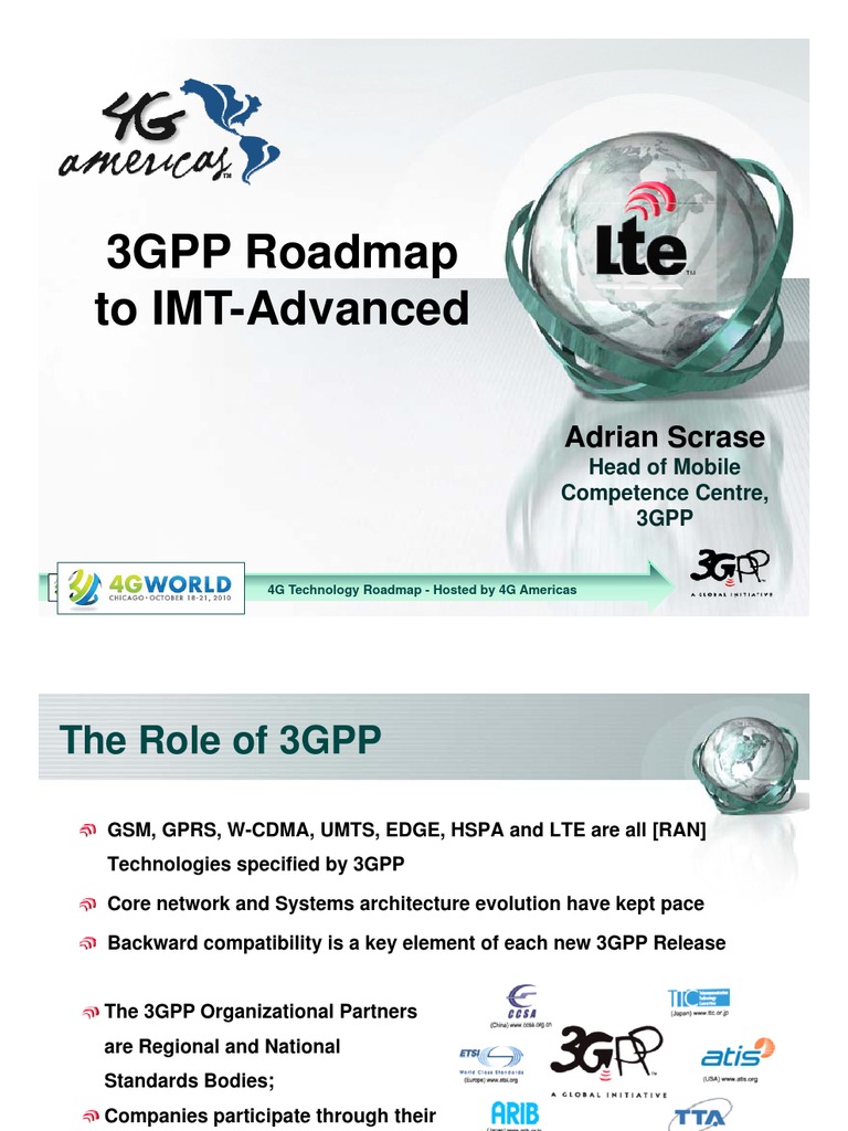 Adrian Scrase - 3GPP - Roadmap To IMT-Advanced | PDF | Lte Advanced ...