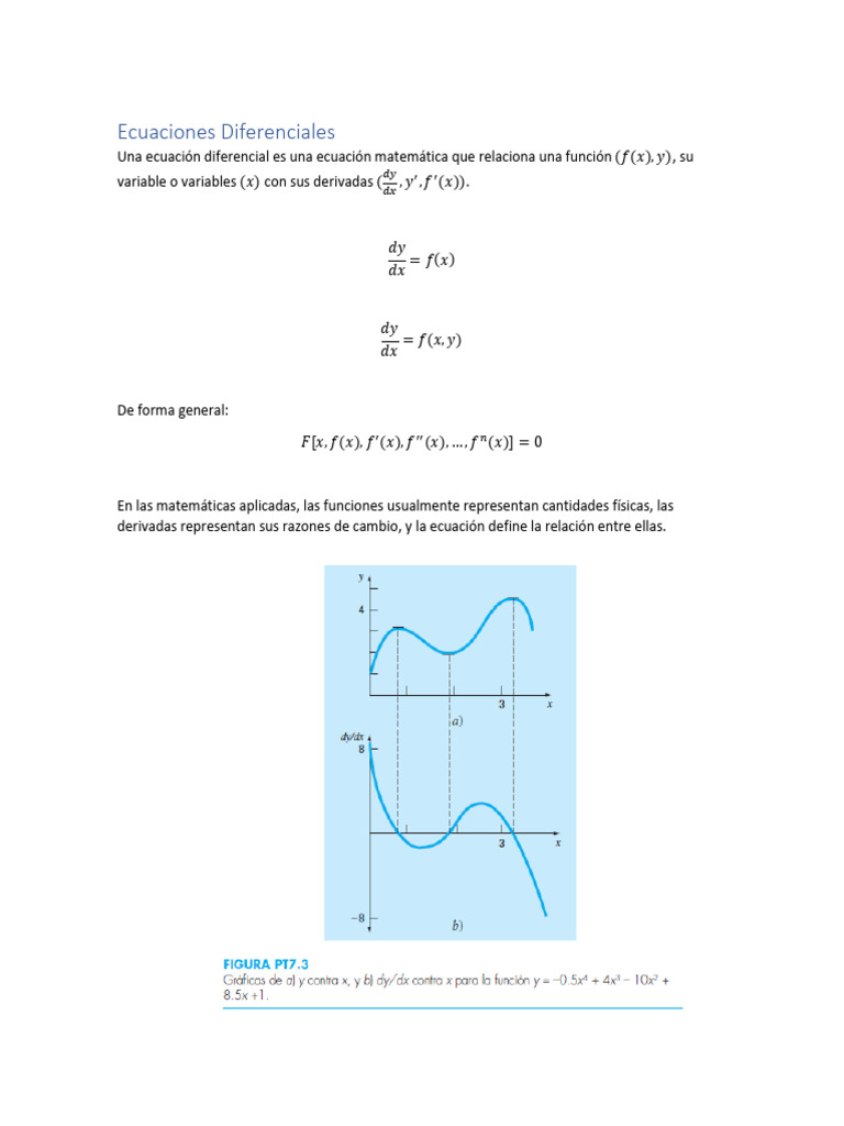 Ecuaciones Diferenciales | PDF | Ecuación diferencial parcial | Ecuaciones