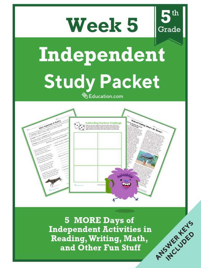 Week 5 Independent Study Activities | PDF | Dorothy Gale | Adverb