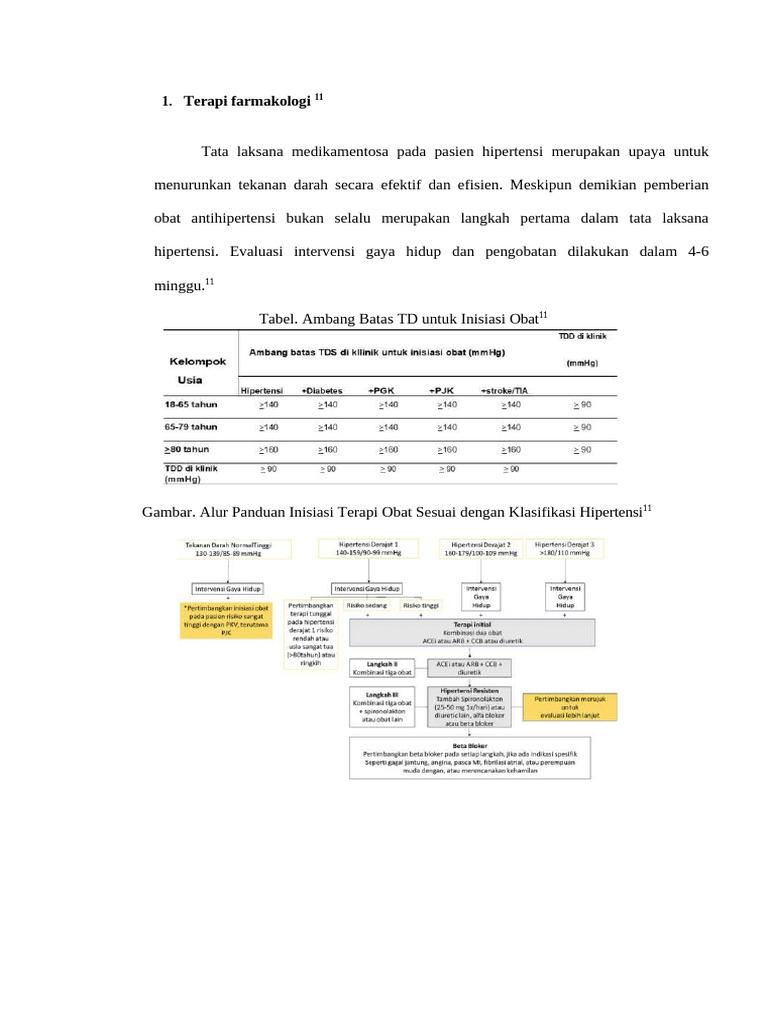 Terapi Farmakologi Pasien HT | PDF