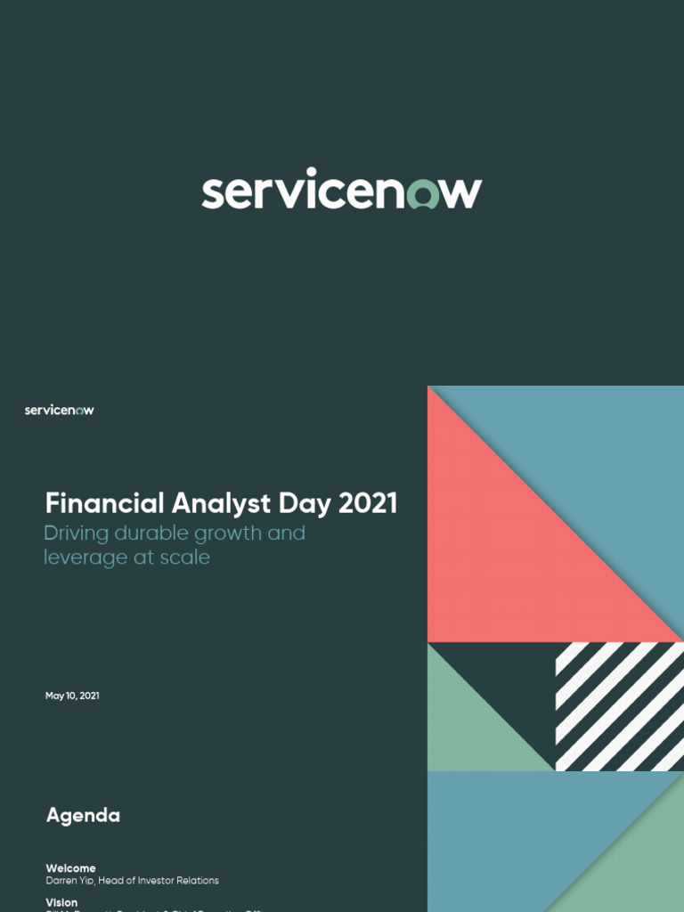 Servicenow Financial Analyst Day 2021 | PDF | Free Cash Flow ...