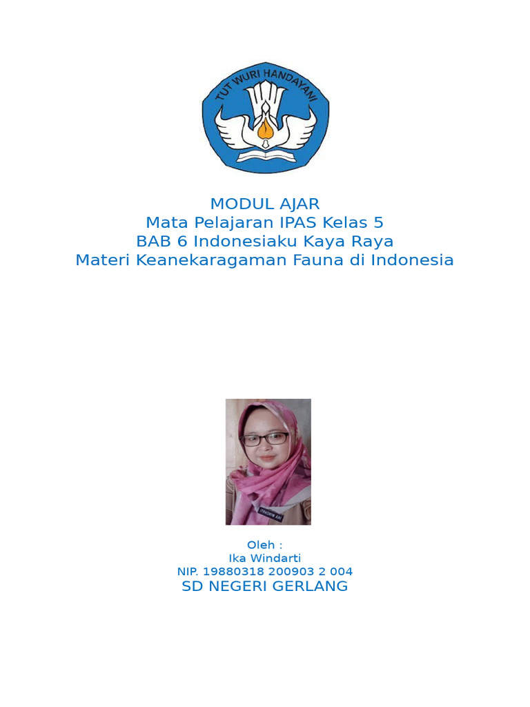 RPP PKG Kelas 5 Semster 2 TP 2023-2024 - Fix | PDF