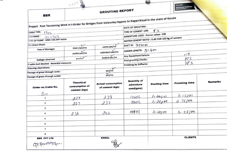 311+ 2nd Stage Grouting | PDF | Civil Engineering | Building Materials