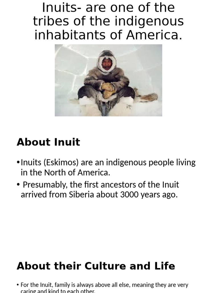 Inuit Culture and Heritage Overview | PDF