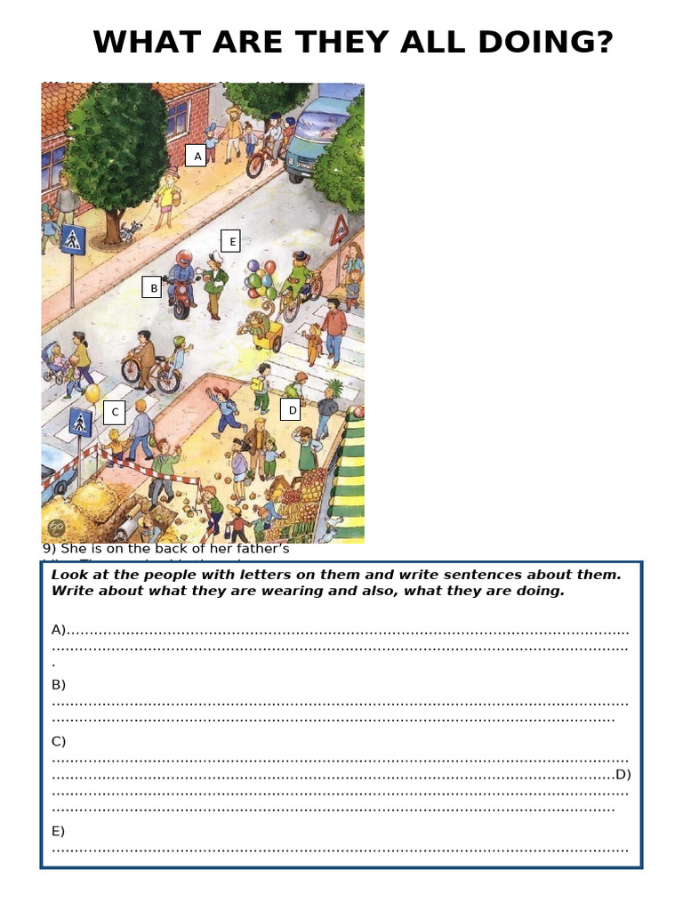 Describing a Busy Street Scene | PDF