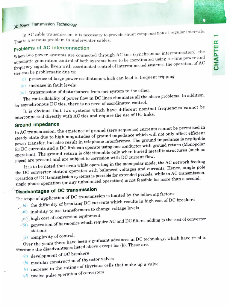 HVDC Chap 1-5 | PDF