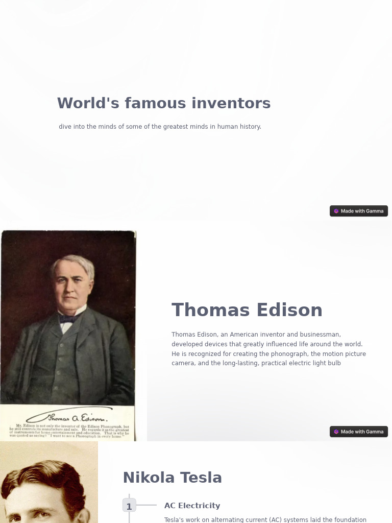 Famous Inventors and Their Impact | PDF