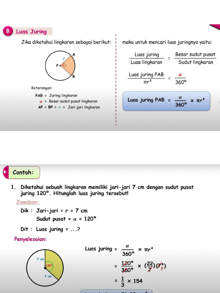 Catatan Juring & Tembereng | PDF