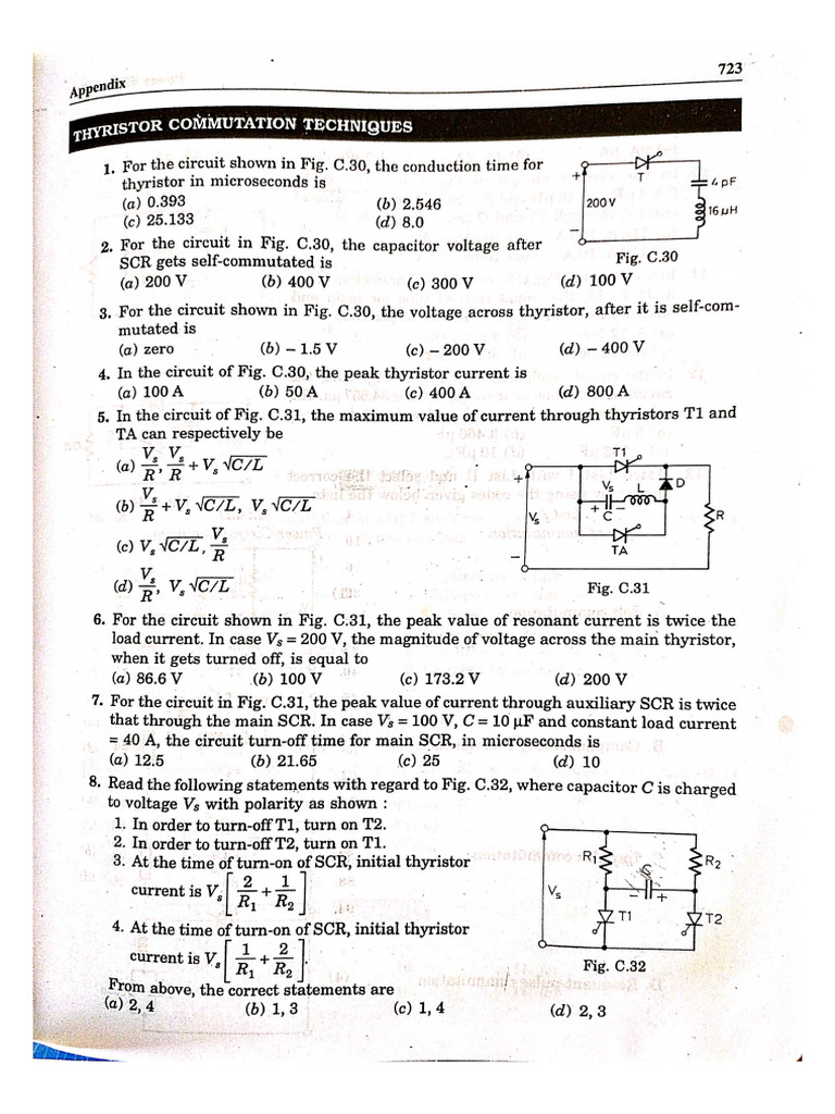 Thyristor Commutation Techniques | PDF | Electrical Engineering ...