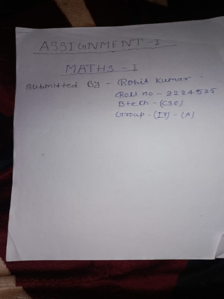 Rohit Kumar Assignment 1 | PDF
