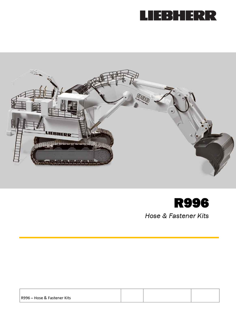 R996 Hose and Fastener Kits V1.5 | PDF | Screw | Pipe (Fluid Conveyance)