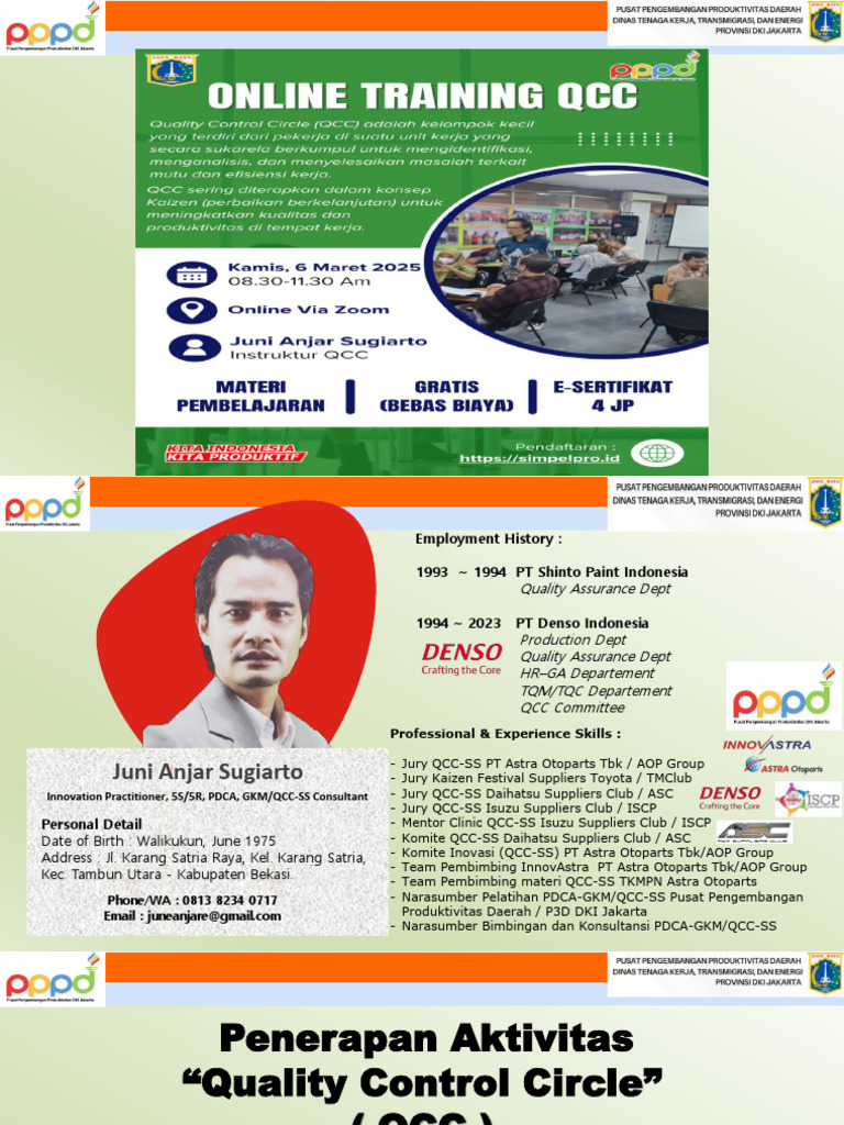 Online Materi Basic QCC - 2025 - P3D DKI Jakarta | PDF