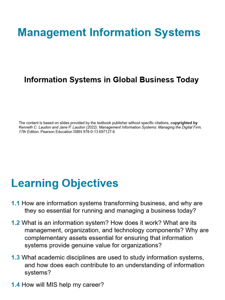 Understanding Management Information Systems | PDF | Information System ...