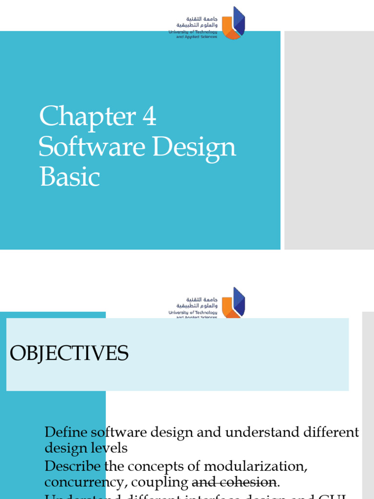 Chapter 4 - Software Design Basics | PDF | Graphical User Interfaces | Command Line Interface