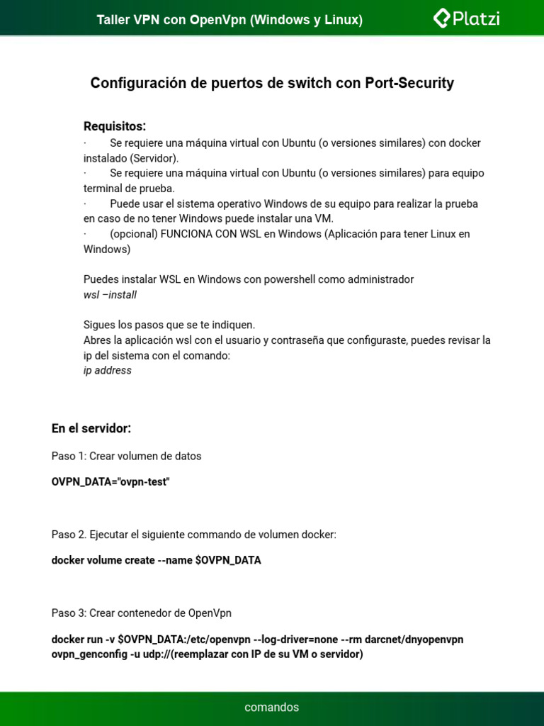 Taller VPN Con Openvpn Windows y Linux 81a4c845 Ca9d 4979 A4f6 380b4a87e17f | PDF | Servidor ...