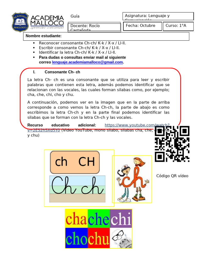 Actividades de Consonantes para 1° Básico | PDF | Grafemas | Los símbolos