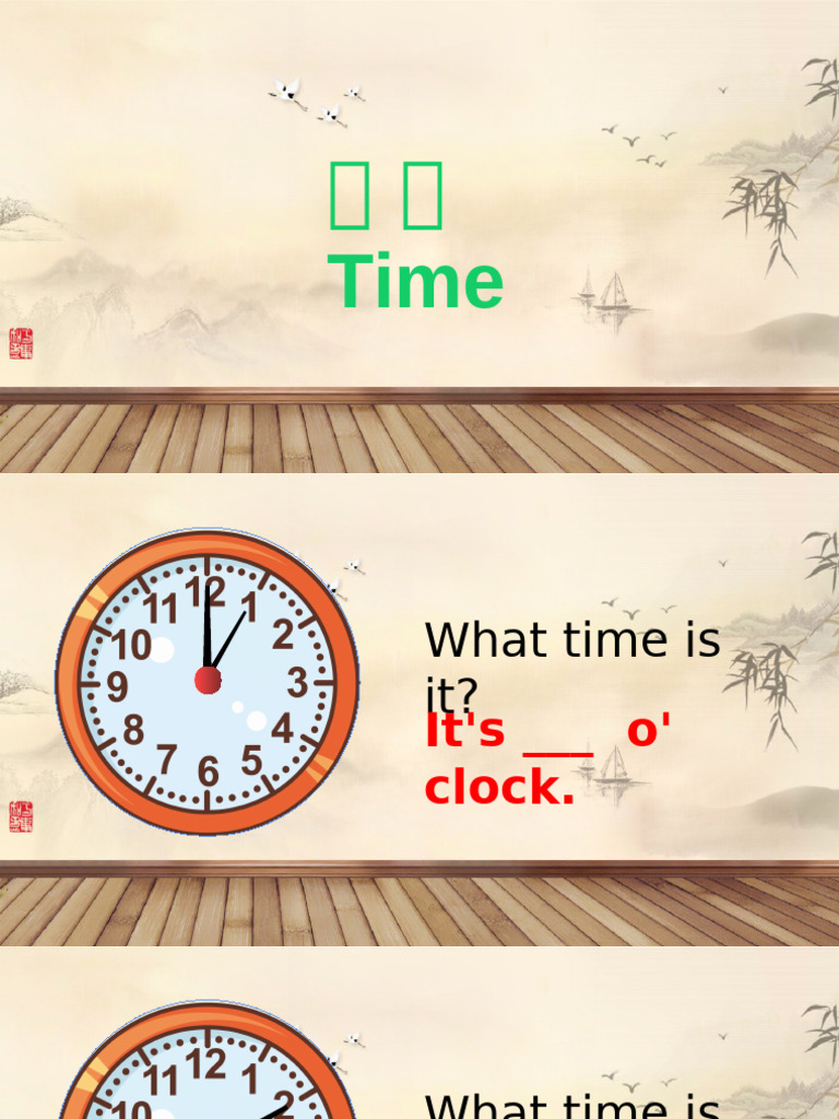 What Time Is It | PDF