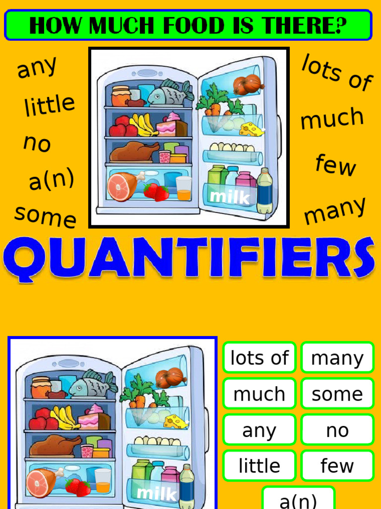 Quantifiers and Food | PDF | North American Cuisine | Cuisine Of The ...