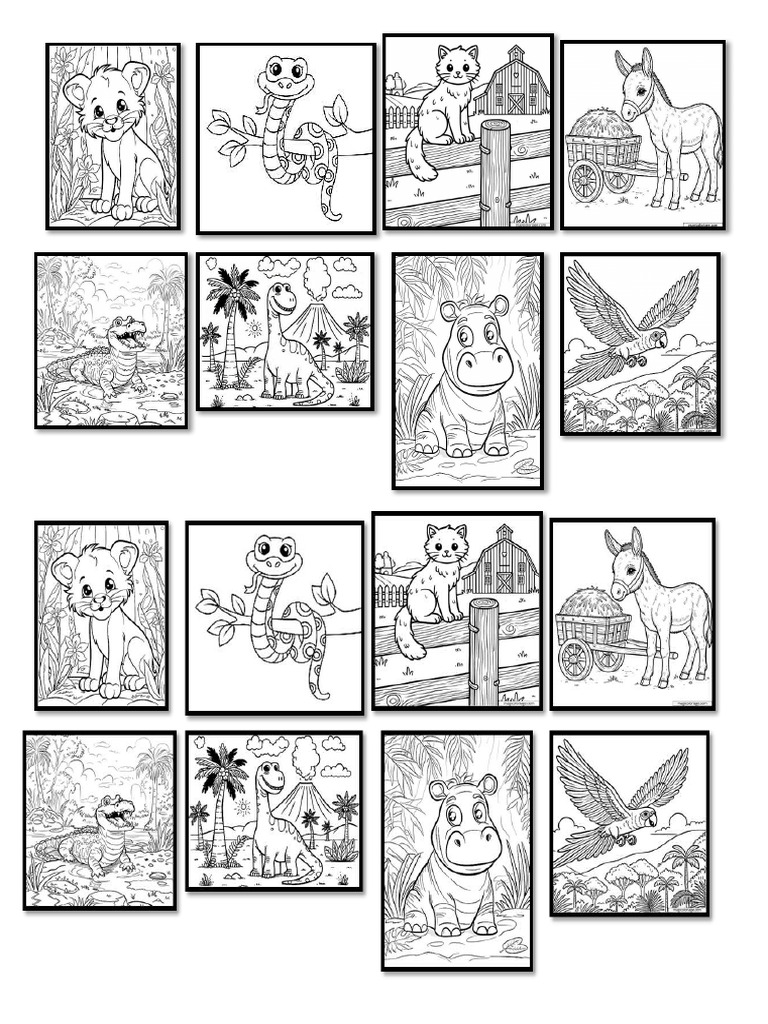 Animales de La Selva para Escribir Oraciones | PDF