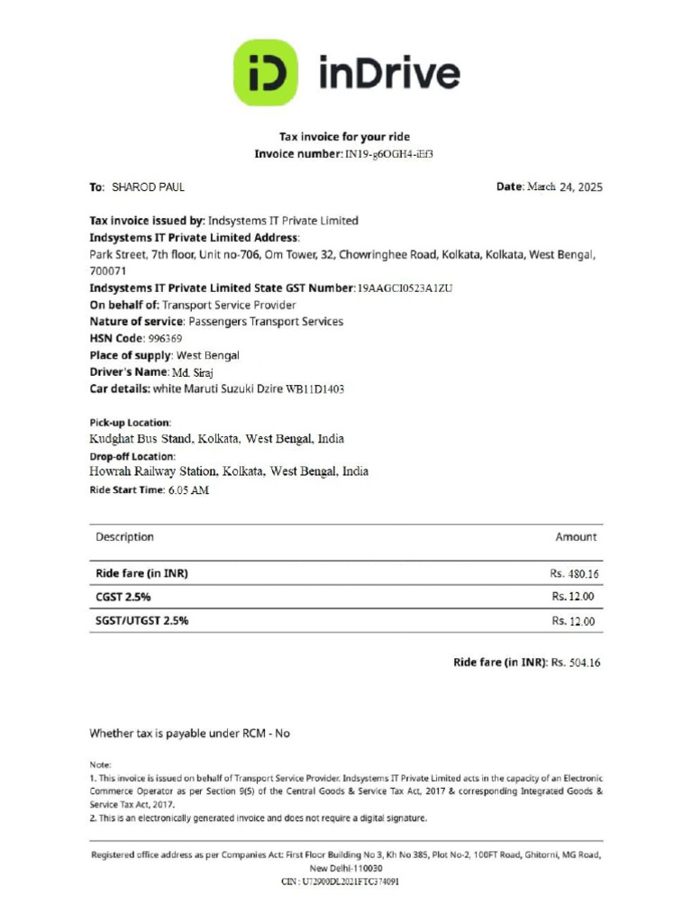 Colour Bill Taxi | PDF