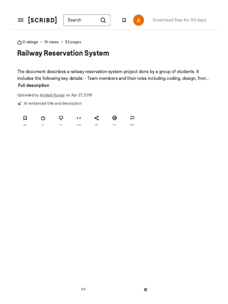 Railway Reservation System - PDF - Unified Modeling Language - Software ...