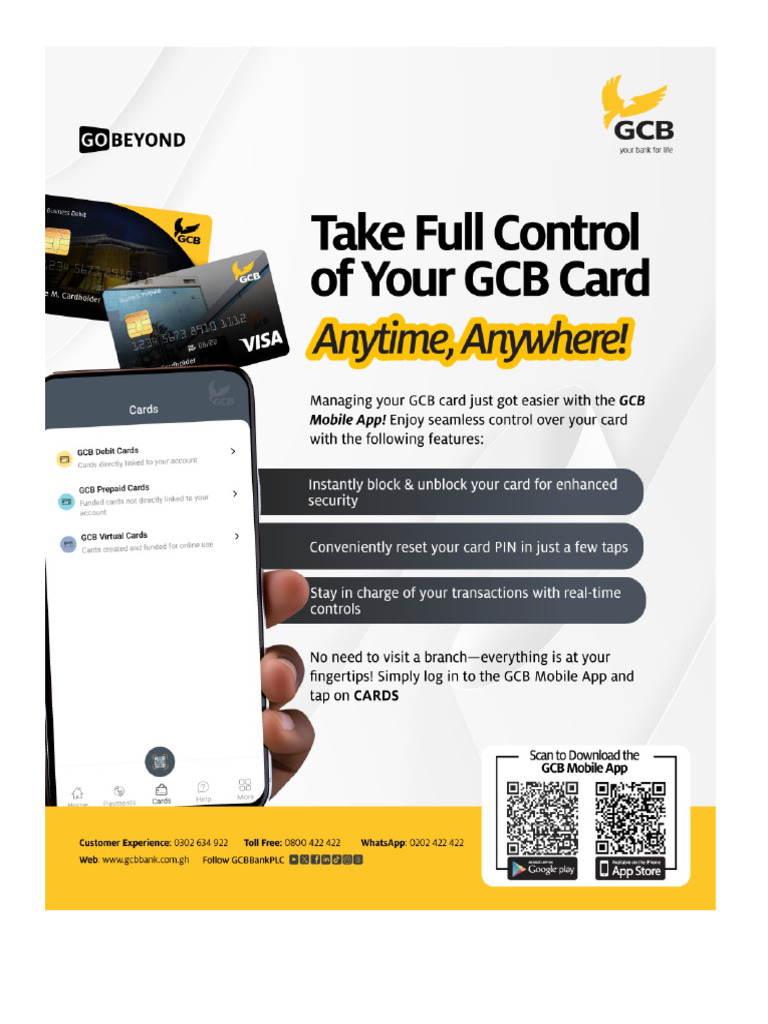 GCB Bank PLC Products | PDF