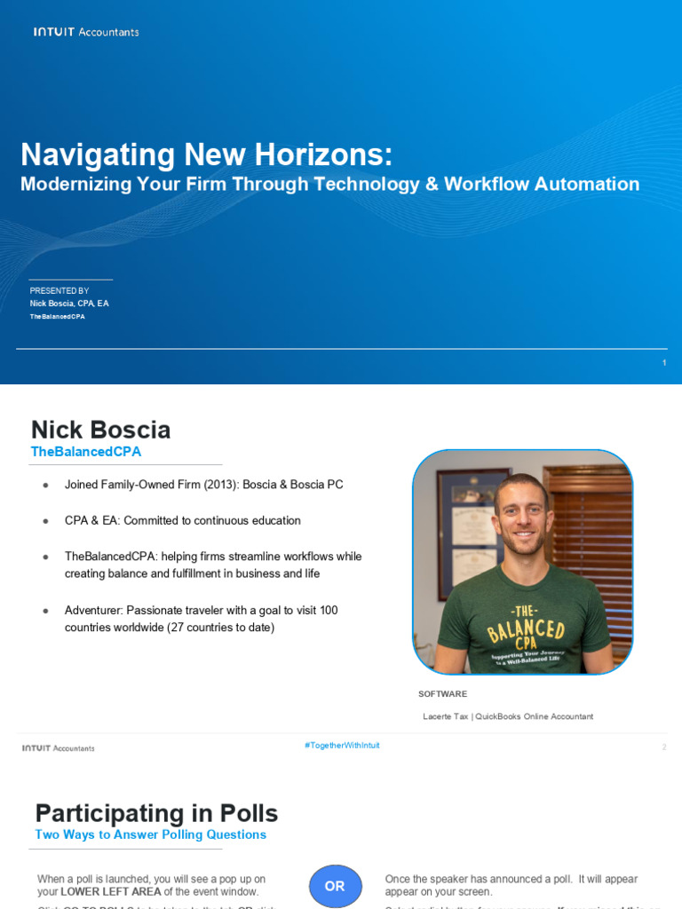 May 14 - Navigating New Horizons Modernizing Your Firm Through Technology & Workflow Automation ...
