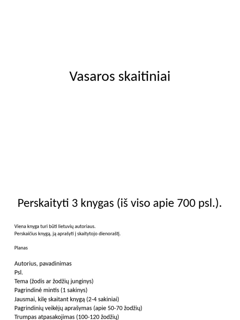 Vasaros Skaitiniai 7 Kl. | PDF