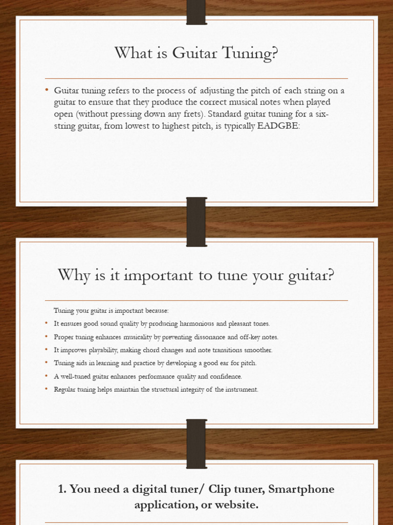 Understanding EADGBE Guitar Tuning | PDF