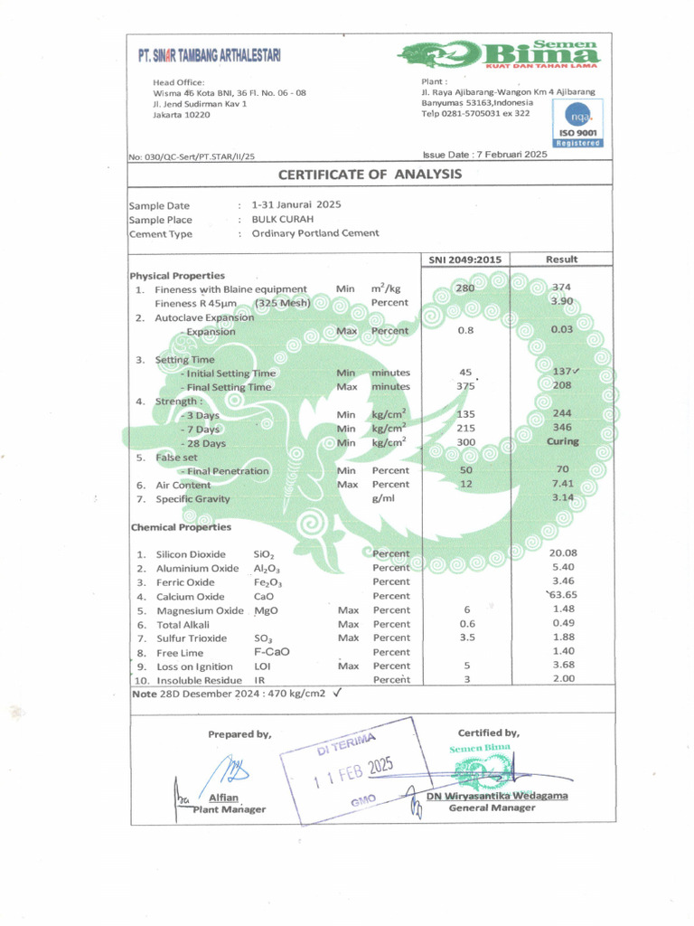 Opc Bima Jnuari 2025 | PDF