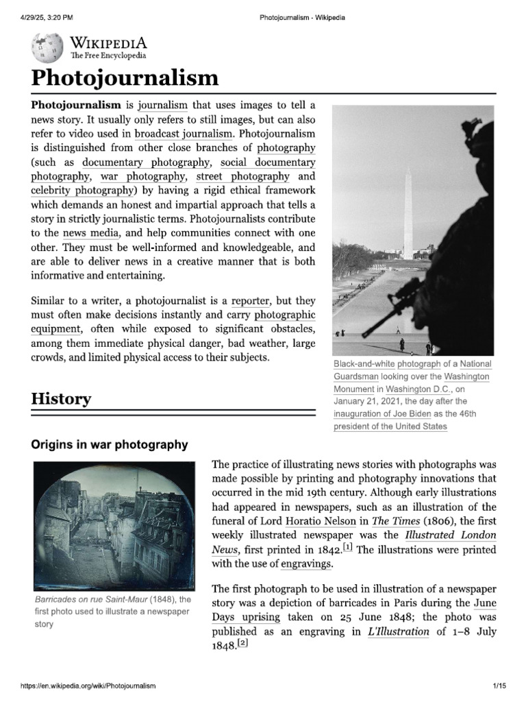 Photojournalism | PDF